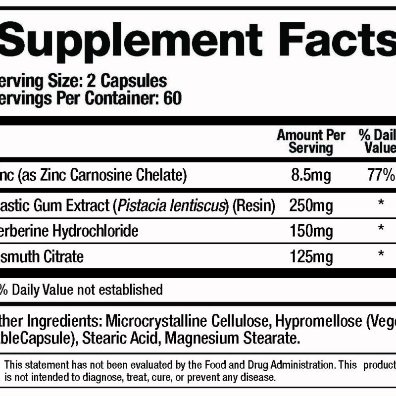 H. pylori Supplement with Berberine, Mastic Gum - BioMatrix